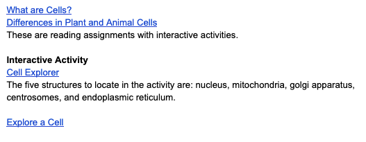 Complete Online Distance Learning Cell Structure & Function 6.LS1.2, MS ...