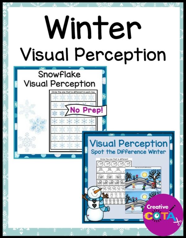 Winter Visual Perception Activities - Made By Teachers