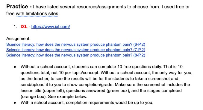 Complete Online Distance Learning Sensory Receptors 6.LS1.8, MS-LS1-8 ...