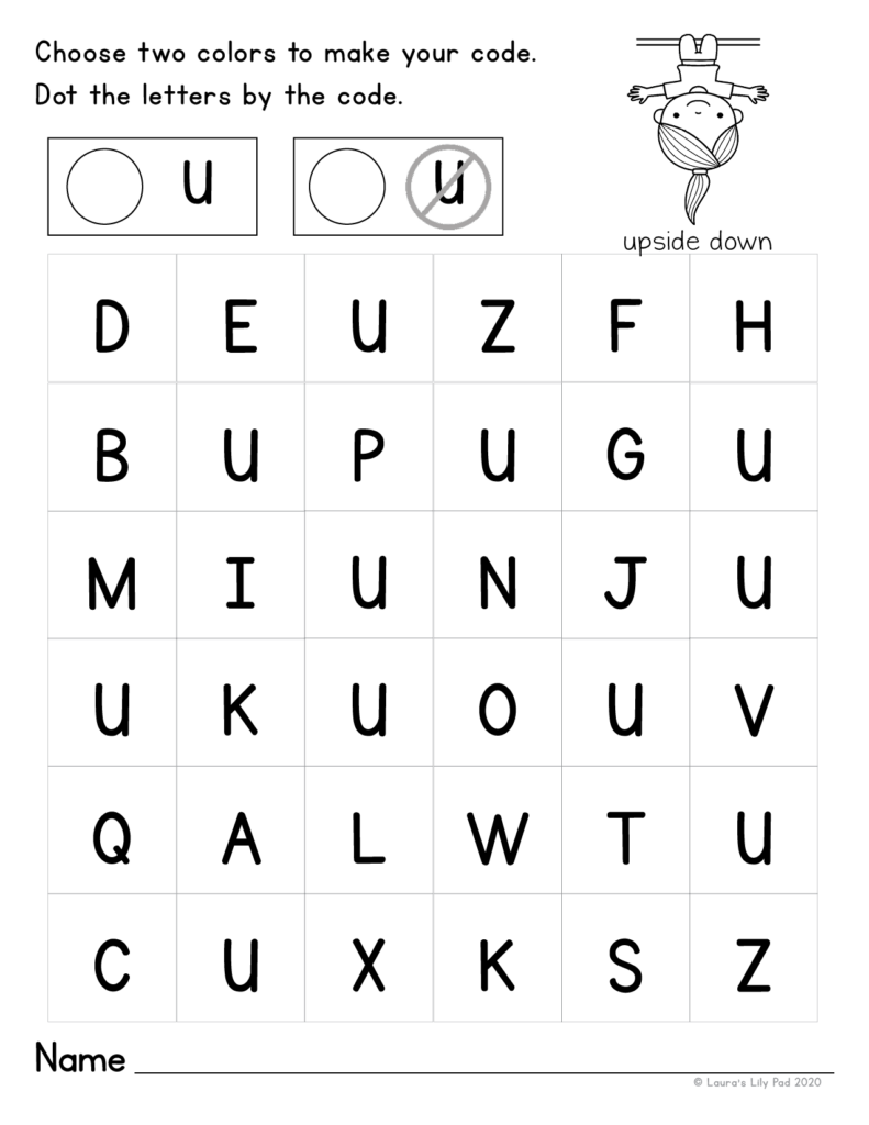 Alphabet Letter U Dot Marker Center | Made By Teachers