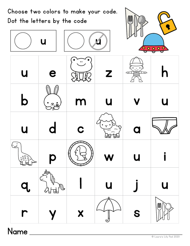 Alphabet Letter U Dot Marker Center | Made By Teachers