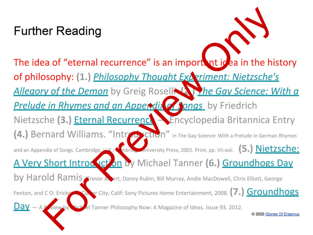 Nietzsche's Eternal Recurrence and Bill Murray in Groundhog Day ...