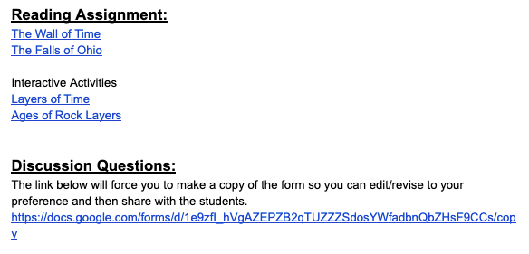Complete Online Distance Learning Earth's Geologic History 6.ESS1.4, MS ...