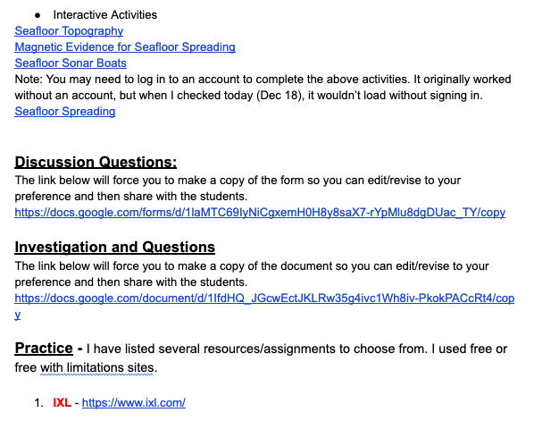 Complete Online Distance Learning Plate Tectonic Evidence 6.ESS2.3, MS ...