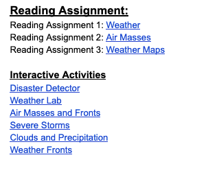 Complete Online Distance Learning Air Mass and Weather 6.ESS2.5, MS ...