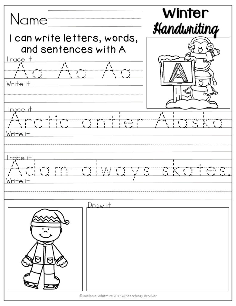 Winter Handwriting Printables | Made By Teachers