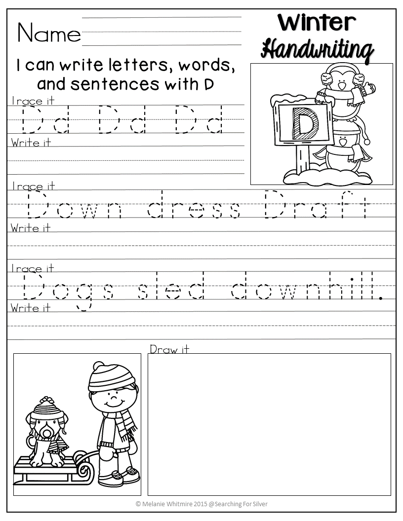 Winter Handwriting Printables | Made By Teachers