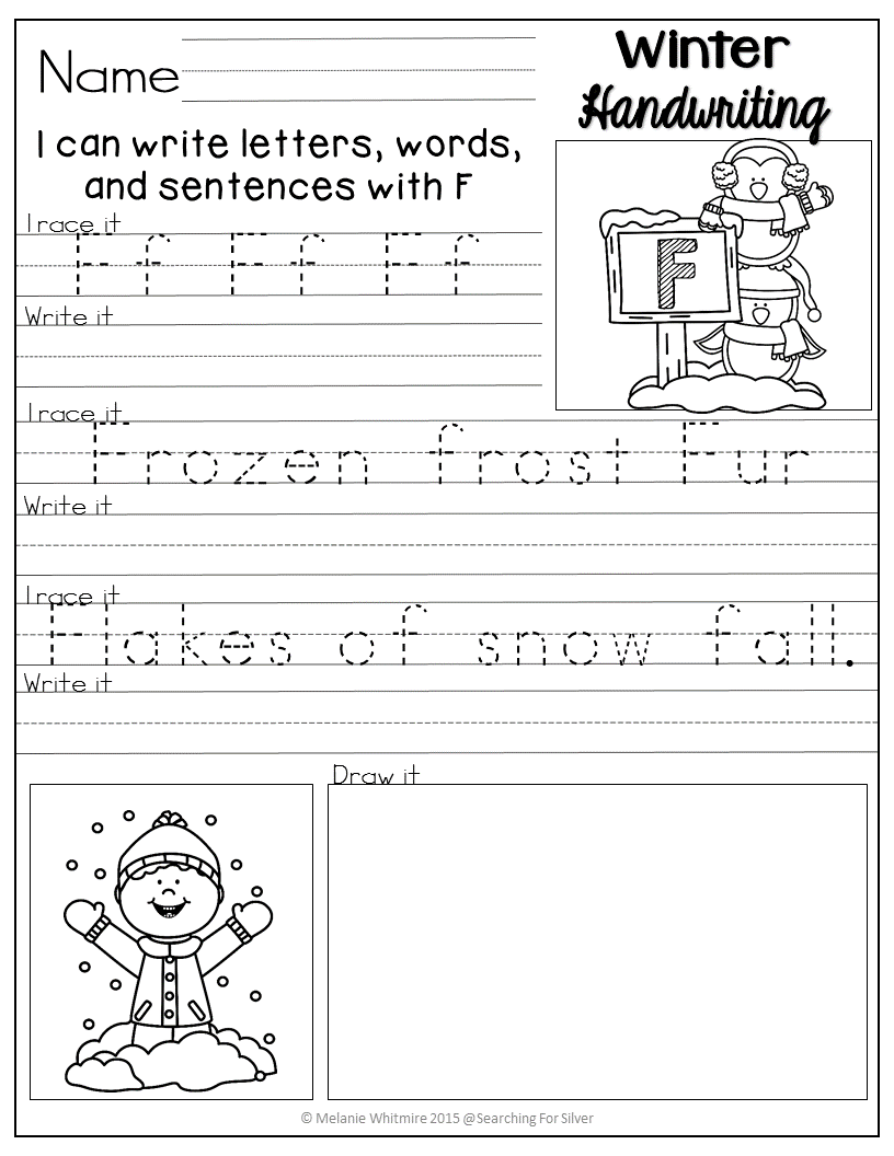 Winter Handwriting Printables | Made By Teachers