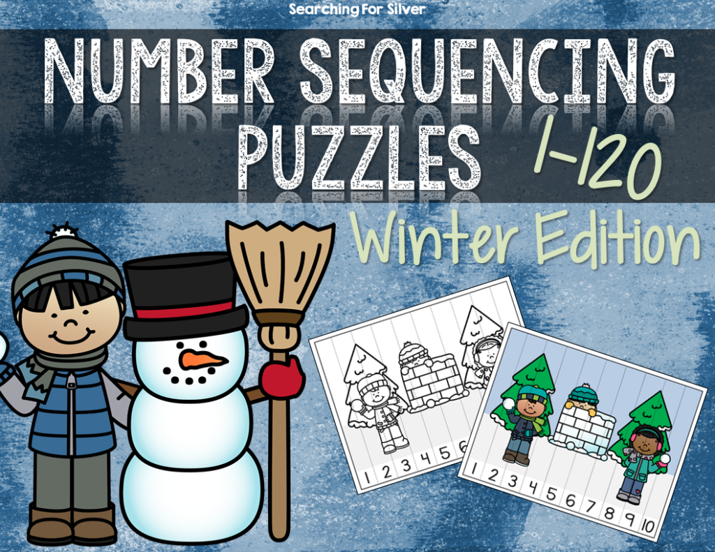 Winter Number Sequencing Puzzles, 1-120 | Made By Teachers