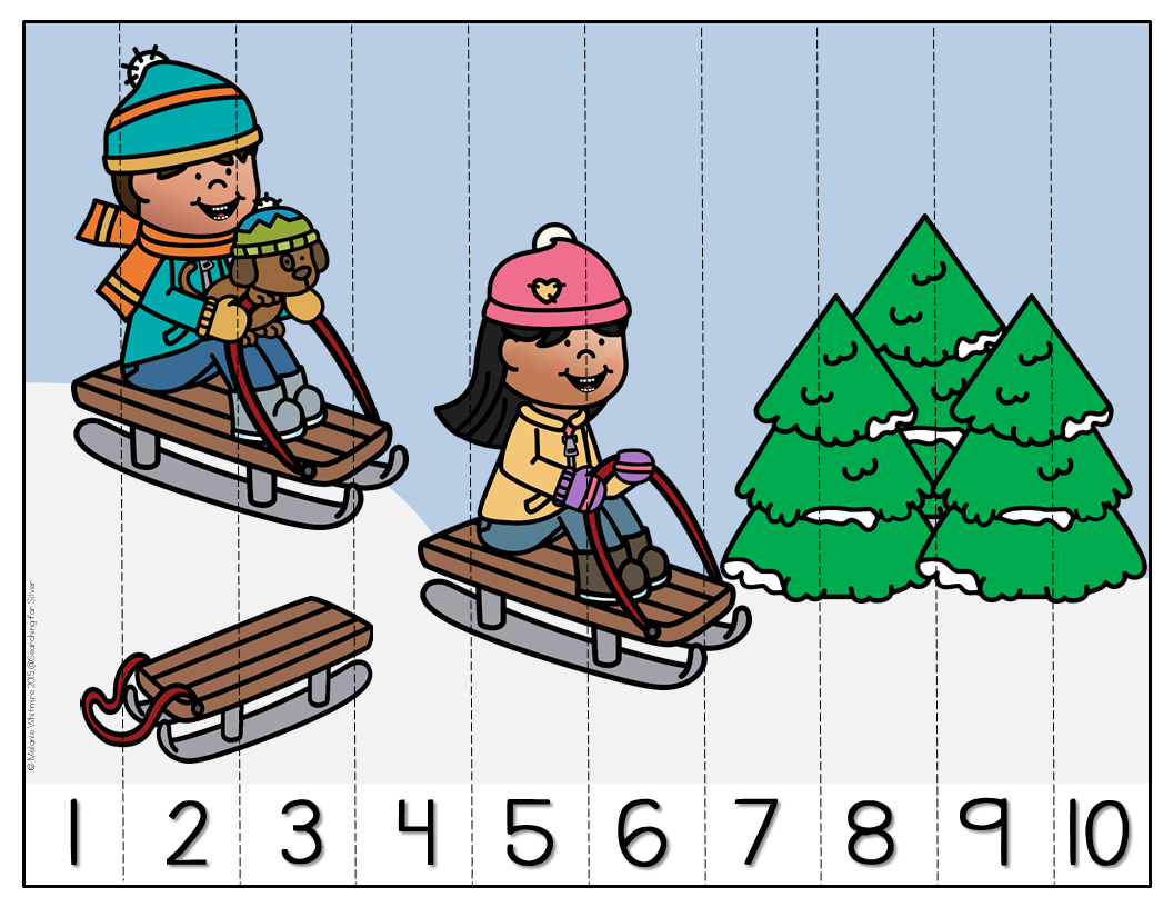 Winter Number Sequencing Puzzles, 1-120 | Made By Teachers