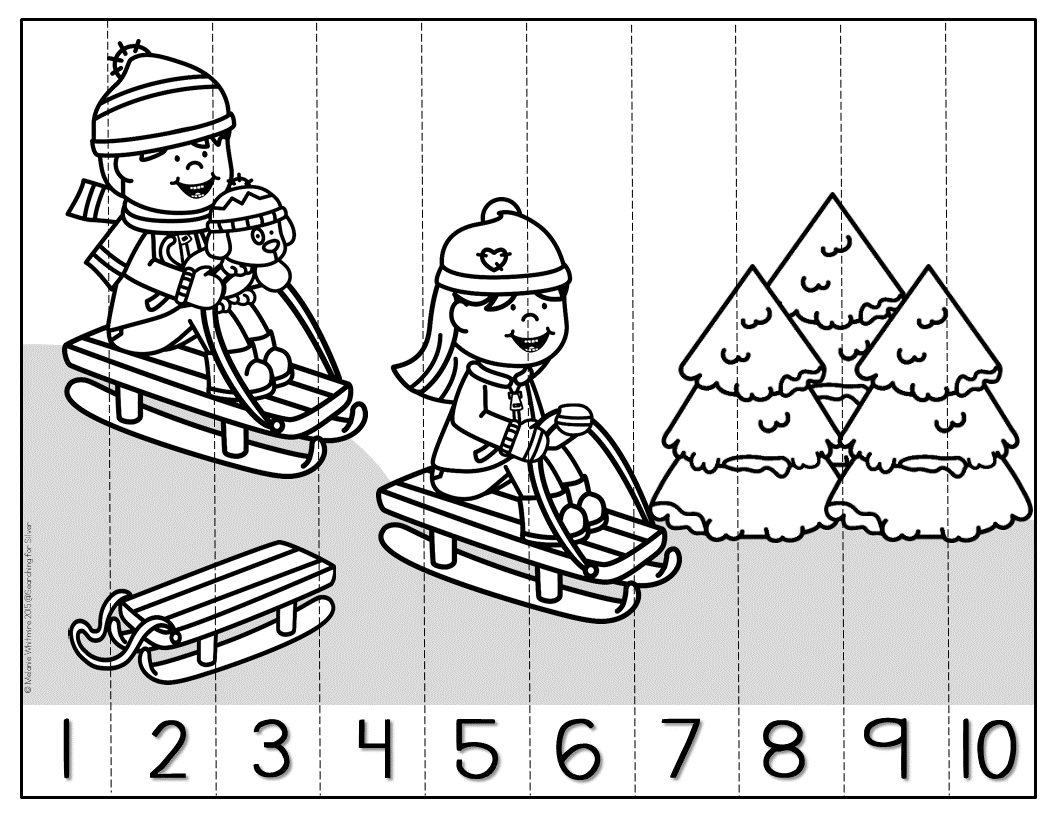 Winter Number Sequencing Puzzles, 1-120 | Made By Teachers