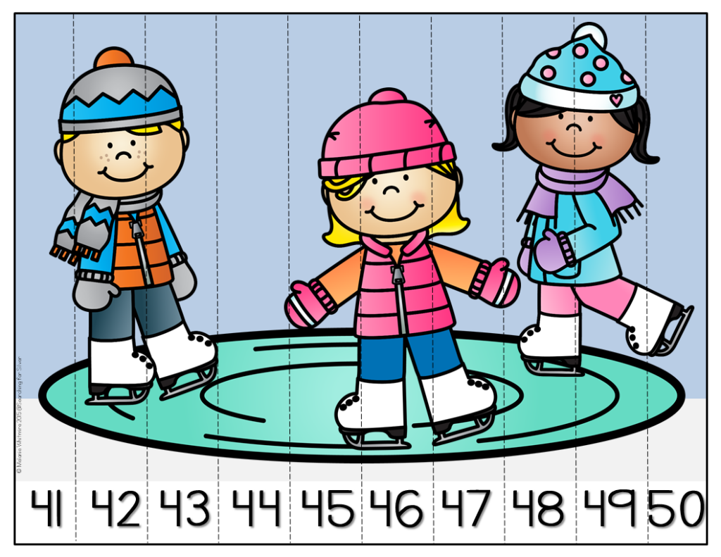 Winter Number Sequencing Puzzles, 1-120 | Made By Teachers