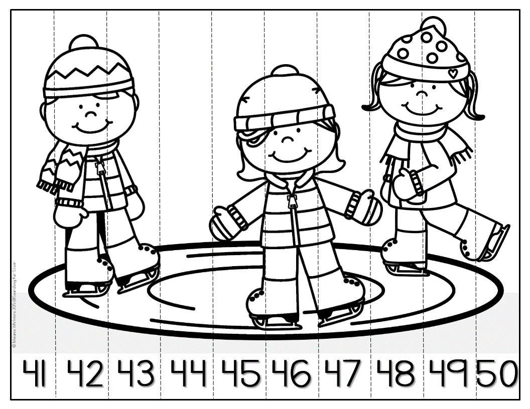 Winter Number Sequencing Puzzles, 1-120 | Made By Teachers