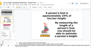 Forensic Science - Foot to Height Calculations Muddy Prints | Made By ...