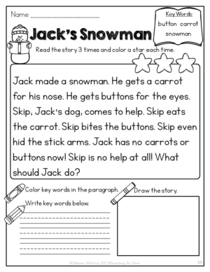 January Reading Fluency | Made By Teachers