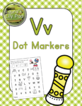 Alphabet Letter V Dot Marker Center | Made By Teachers