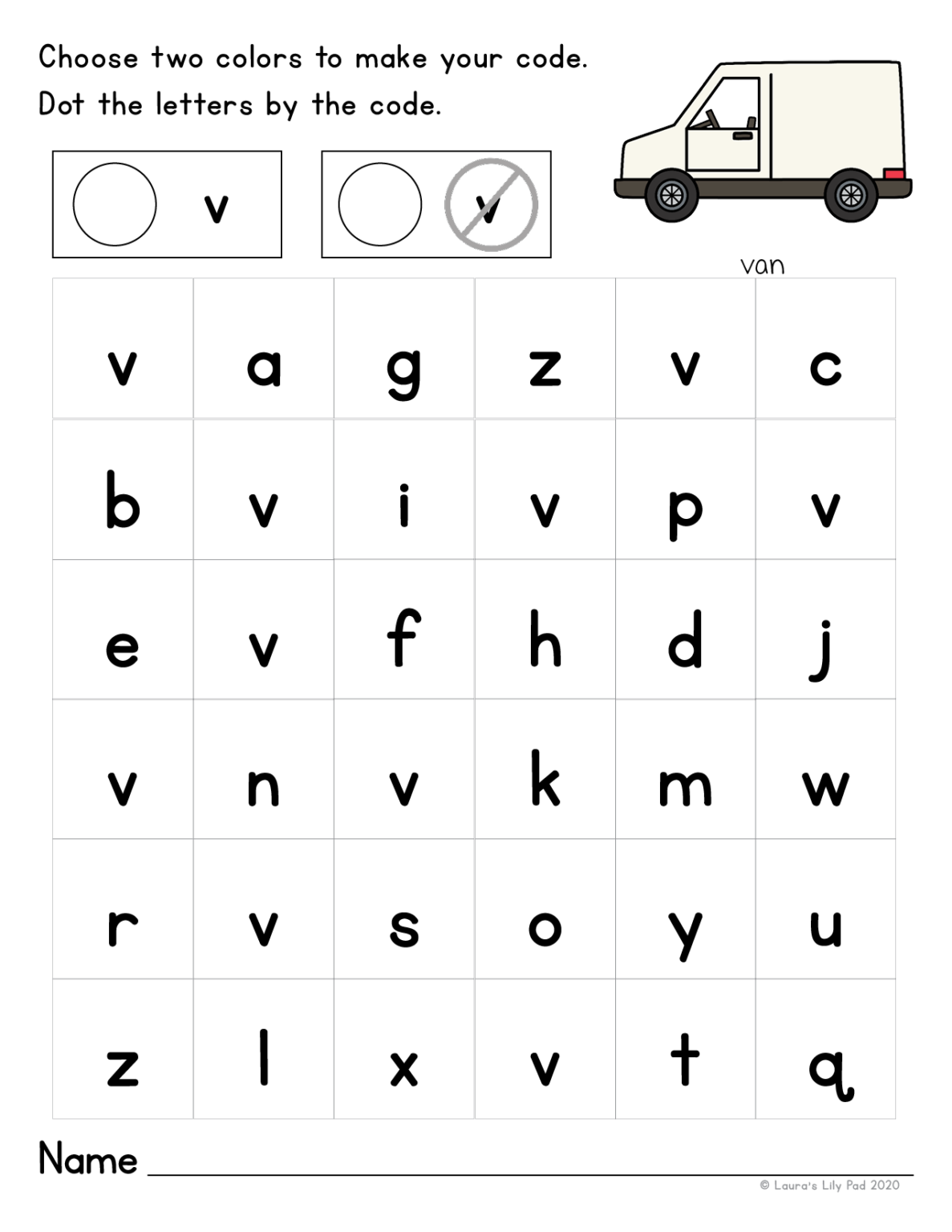 Alphabet Letter V Dot Marker Center | Made By Teachers