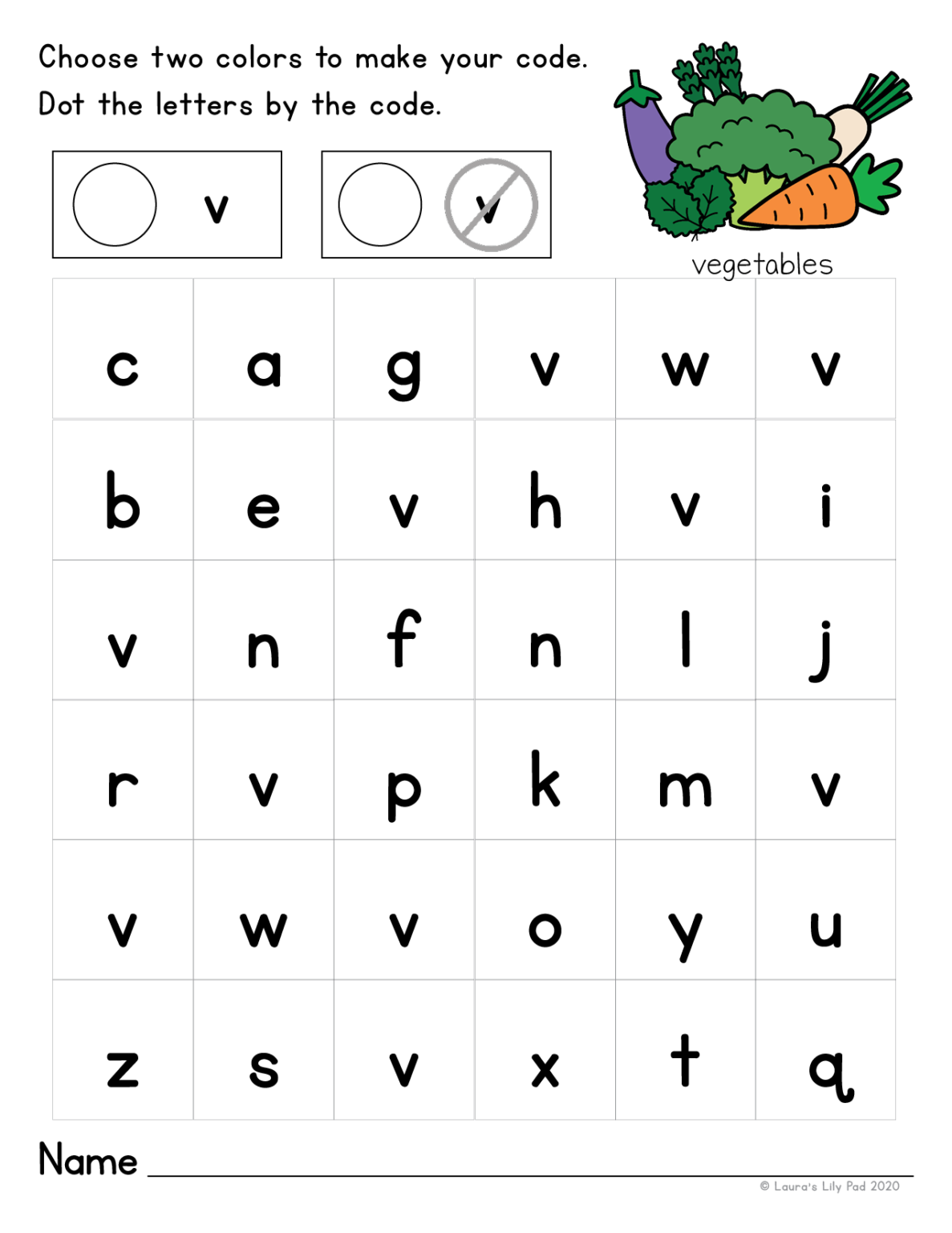 Alphabet Letter V Dot Marker Center | Made By Teachers