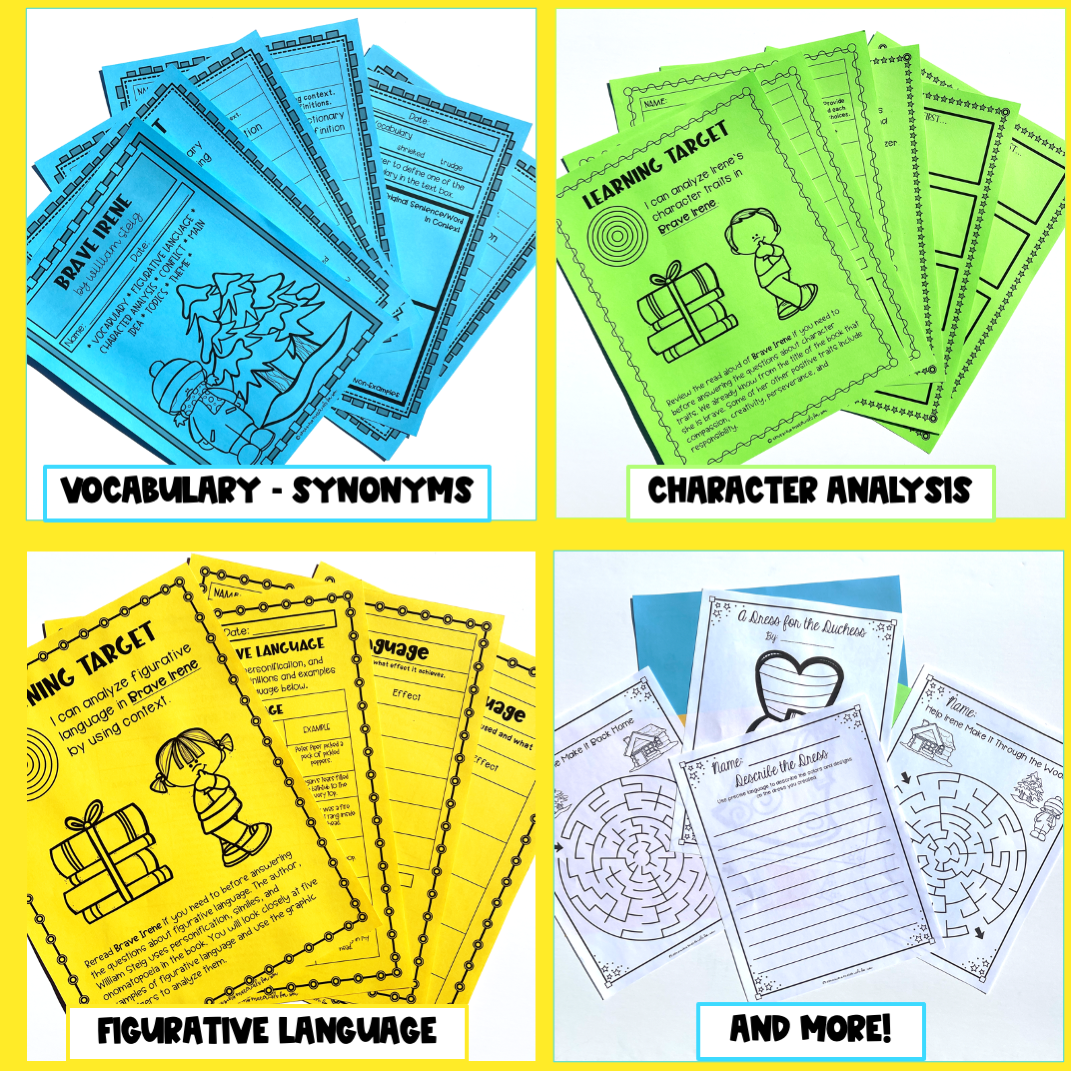 Brave Irene Book Companion | Made By Teachers