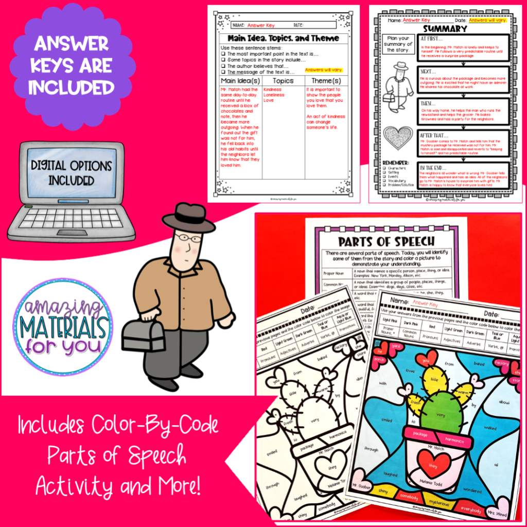 Somebody Loves You Mr. Hatch Book Companion | Made By Teachers