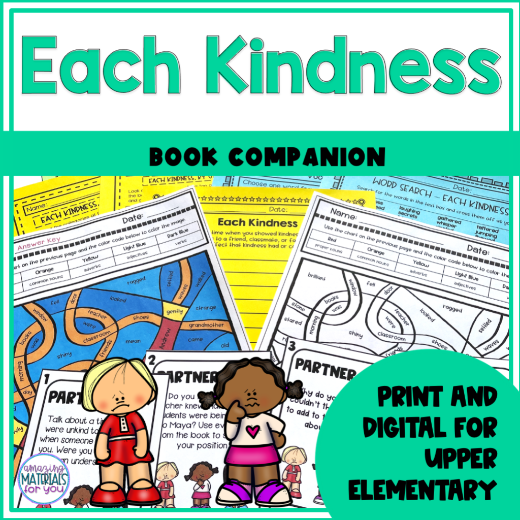 Each Kindness Book Companion | Made By Teachers