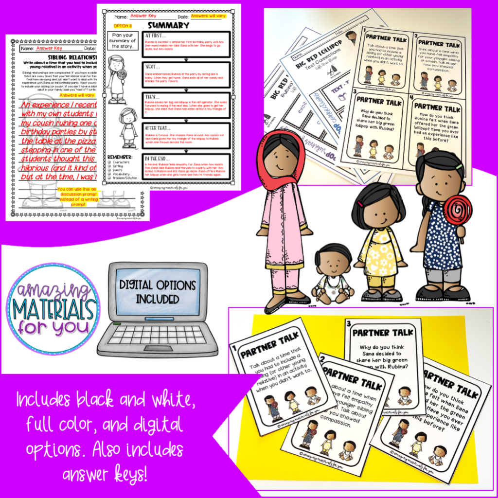 Big Red Lollipop Book Companion | Made By Teachers