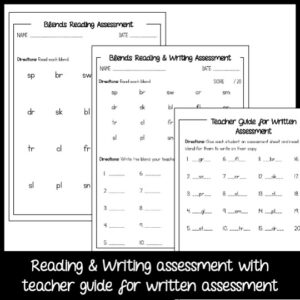Consonant Blends Assessment | Parent Communication Letter | Home ...