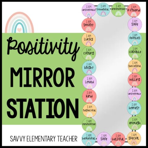 Positive Affirmation Mirror | Rainbows, Bright and Colourful Positivity ...