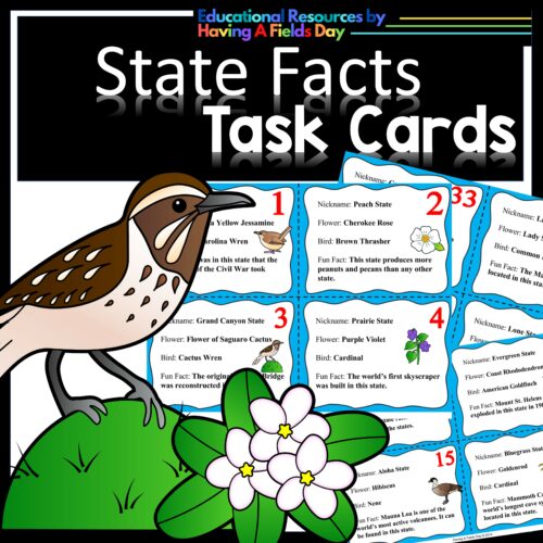 State Facts Task Cards | Made By Teachers