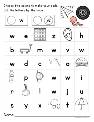Alphabet Letter W Dot Marker Center - Made By Teachers