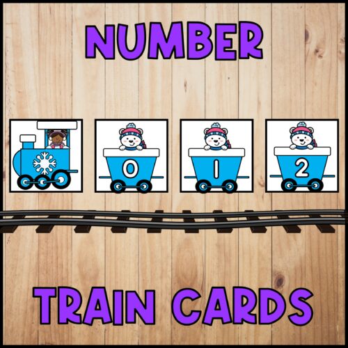 Winter Train Cards BUNDLE – Alphabet, Numbers, Shapes, Colors | Made By ...
