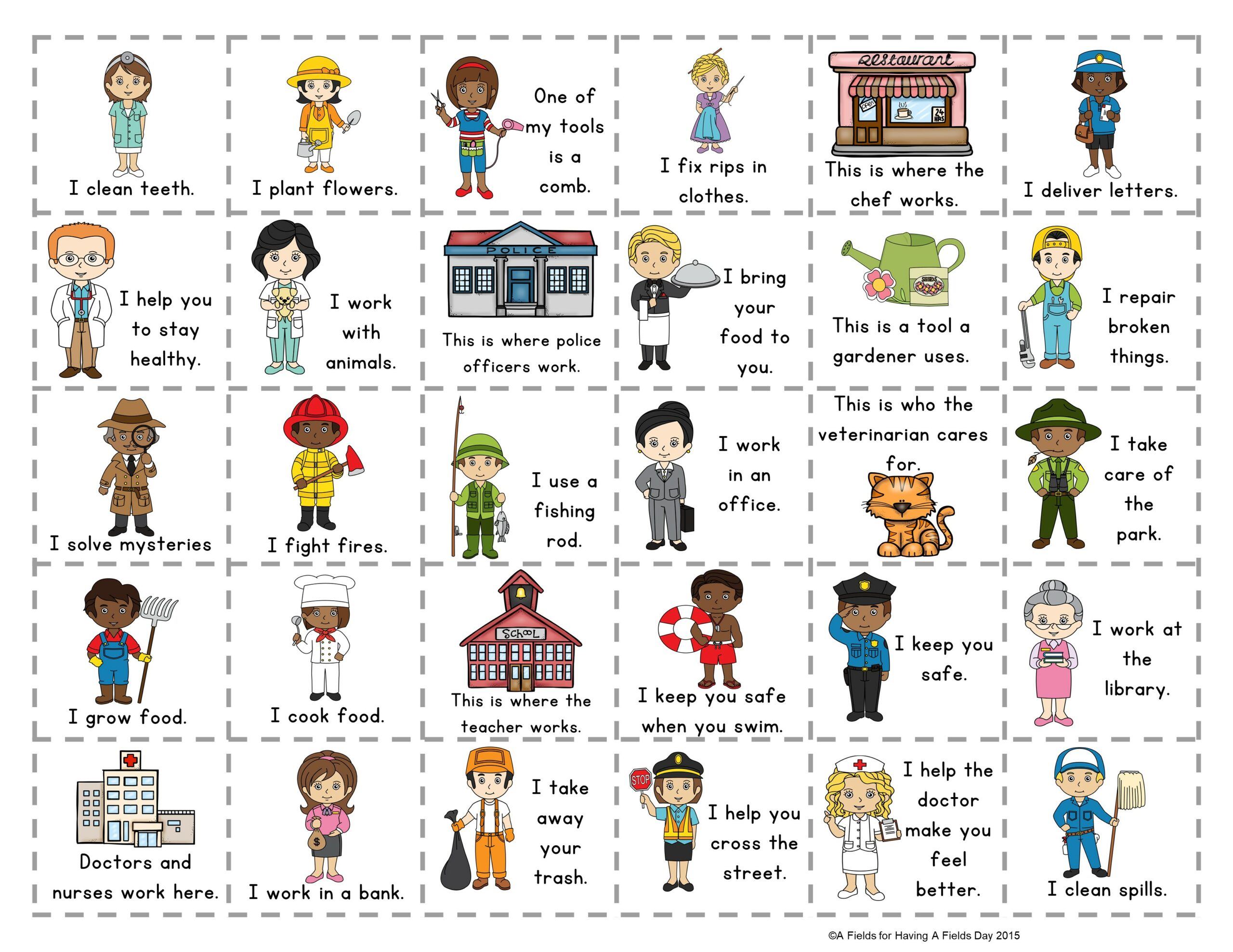 Community Helpers Bingo Game - Blackout! | Made By Teachers