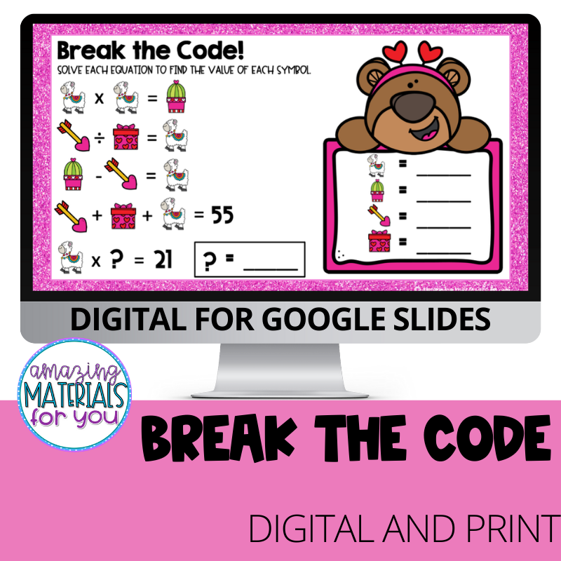 Break the Code | Valentines | Made By Teachers