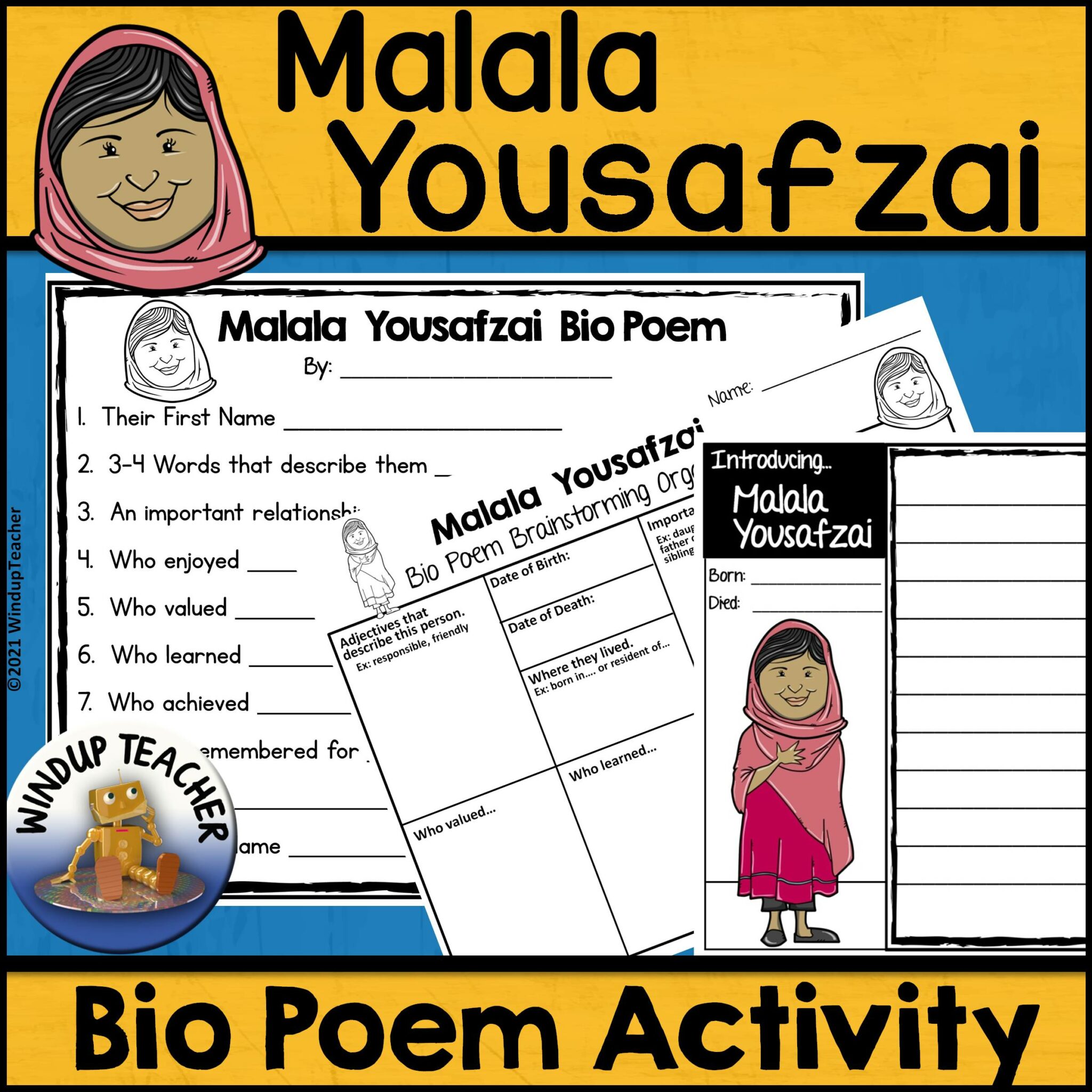Malala Yousafzai Poem Writing Activity | Made By Teachers