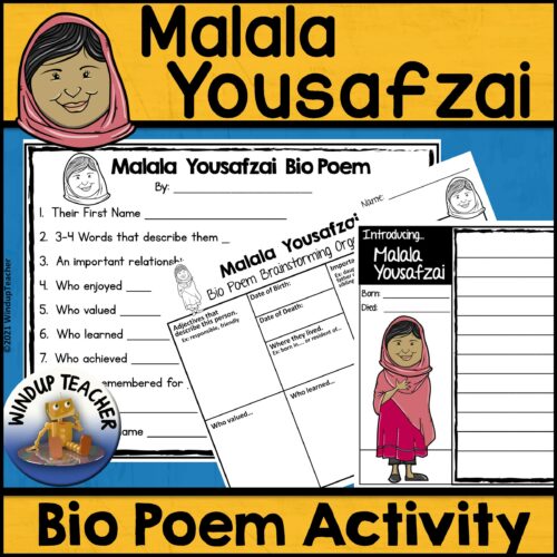 Malala Yousafzai Poem Writing Activity | Made By Teachers
