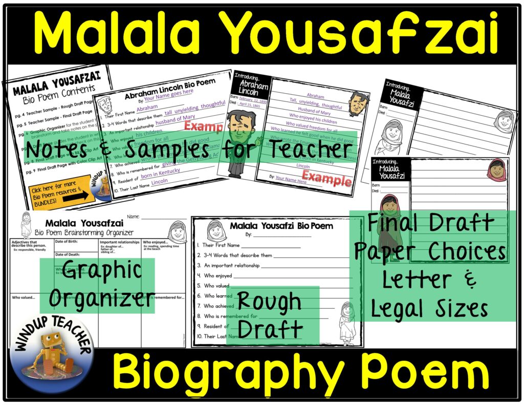 Malala Yousafzai Poem Writing Activity | Made By Teachers