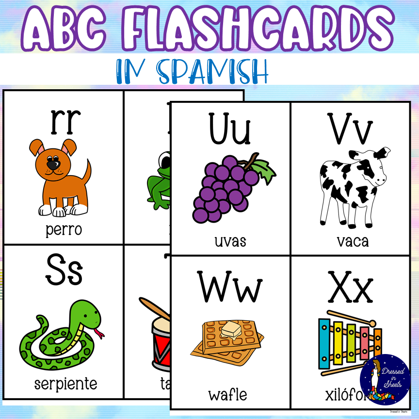 ABC Flashcards in Spanish | Made By Teachers