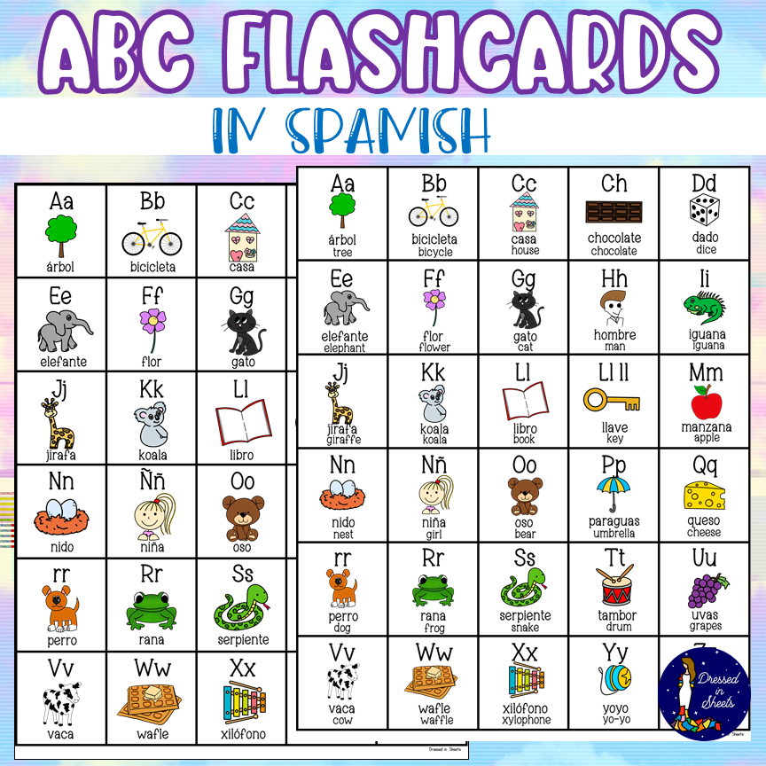ABC Flashcards in Spanish | Made By Teachers
