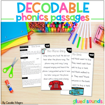 Phonics Based Reading Passages and Lesson Plans Glued Welded Sounds ...