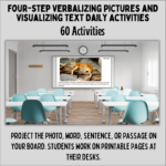 4-Step Daily Activities: Verbalize Pictures & Visualize Text Strategies ...
