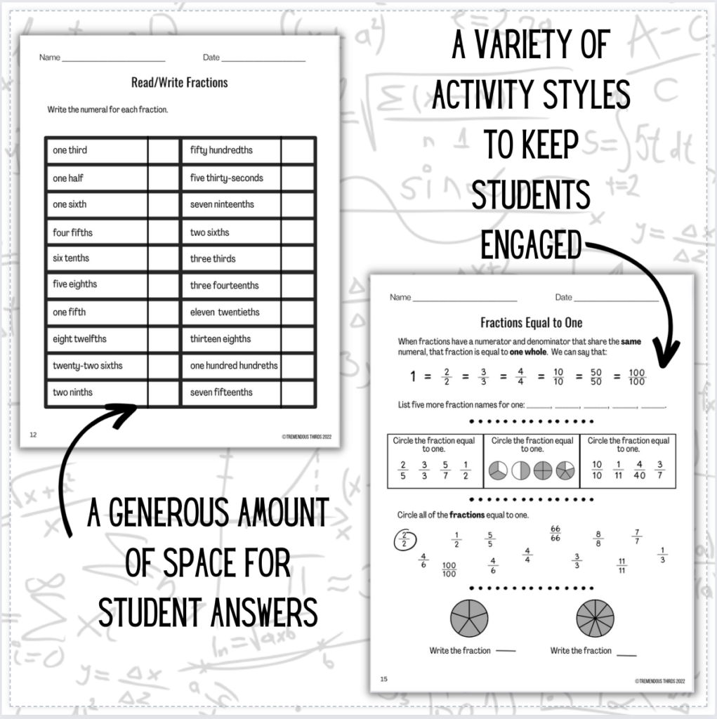 Grades 3, 4, 5: Fraction Review | Made By Teachers