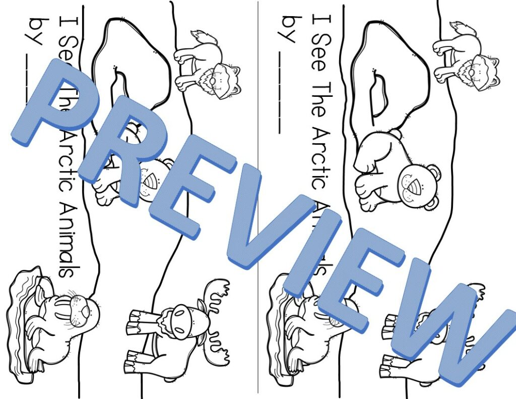 Kindergarten Sight Word Emergent Reader Book for Winter | Arctic ...