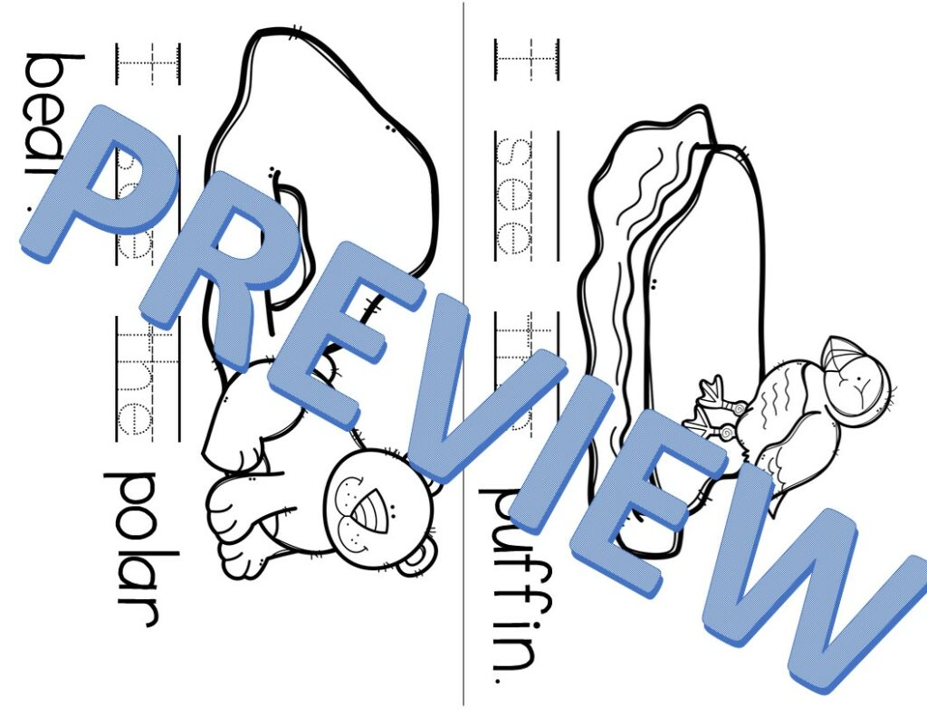 Kindergarten Sight Word Emergent Reader Book for Winter | Arctic ...