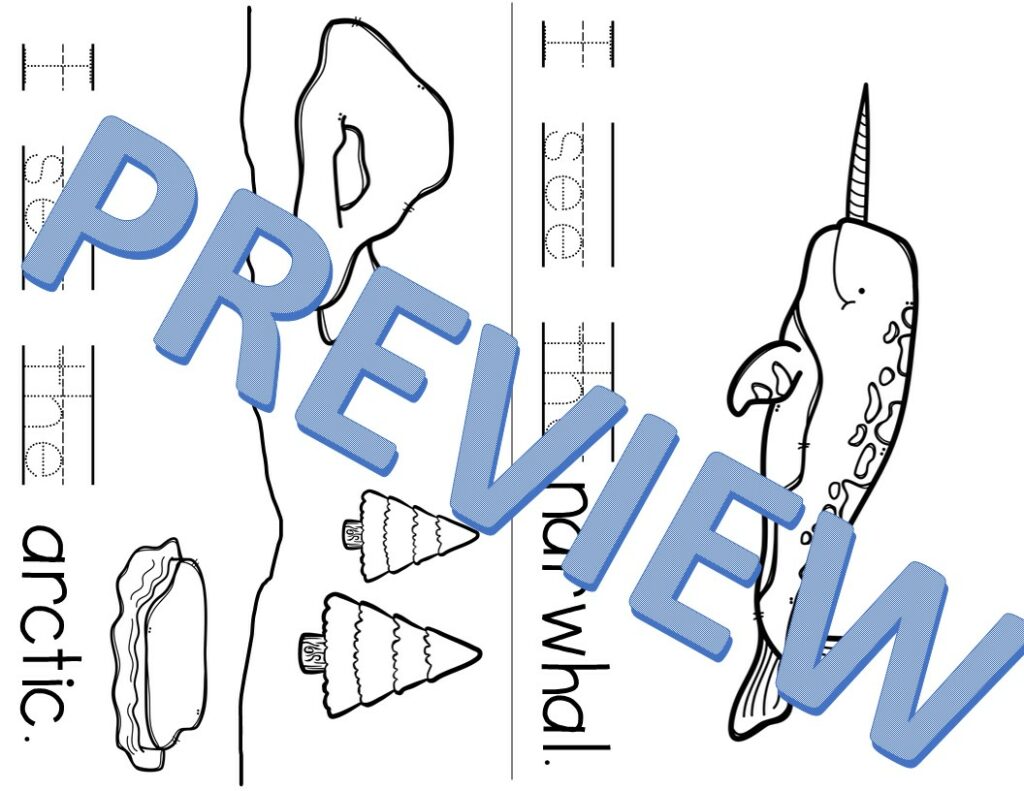 Kindergarten Sight Word Emergent Reader Book for Winter | Arctic ...