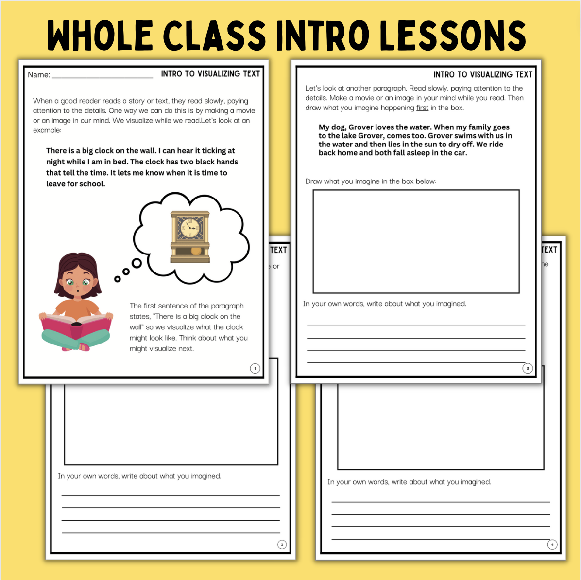 Draw to Visualize Text for Passages for Reading, Speech & Language ...