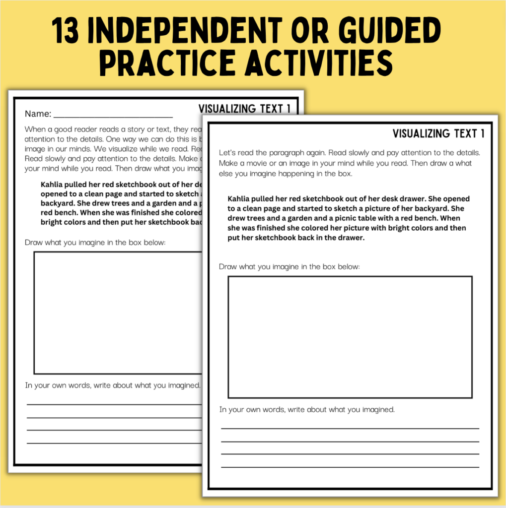 Draw to Visualize Text for Passages for Reading, Speech & Language ...