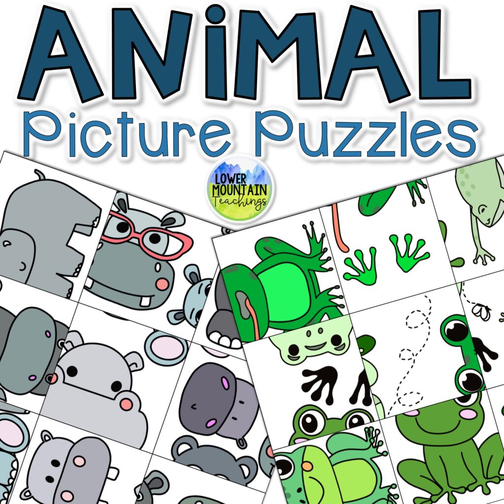 Animal Picture Puzzles | Made By Teachers