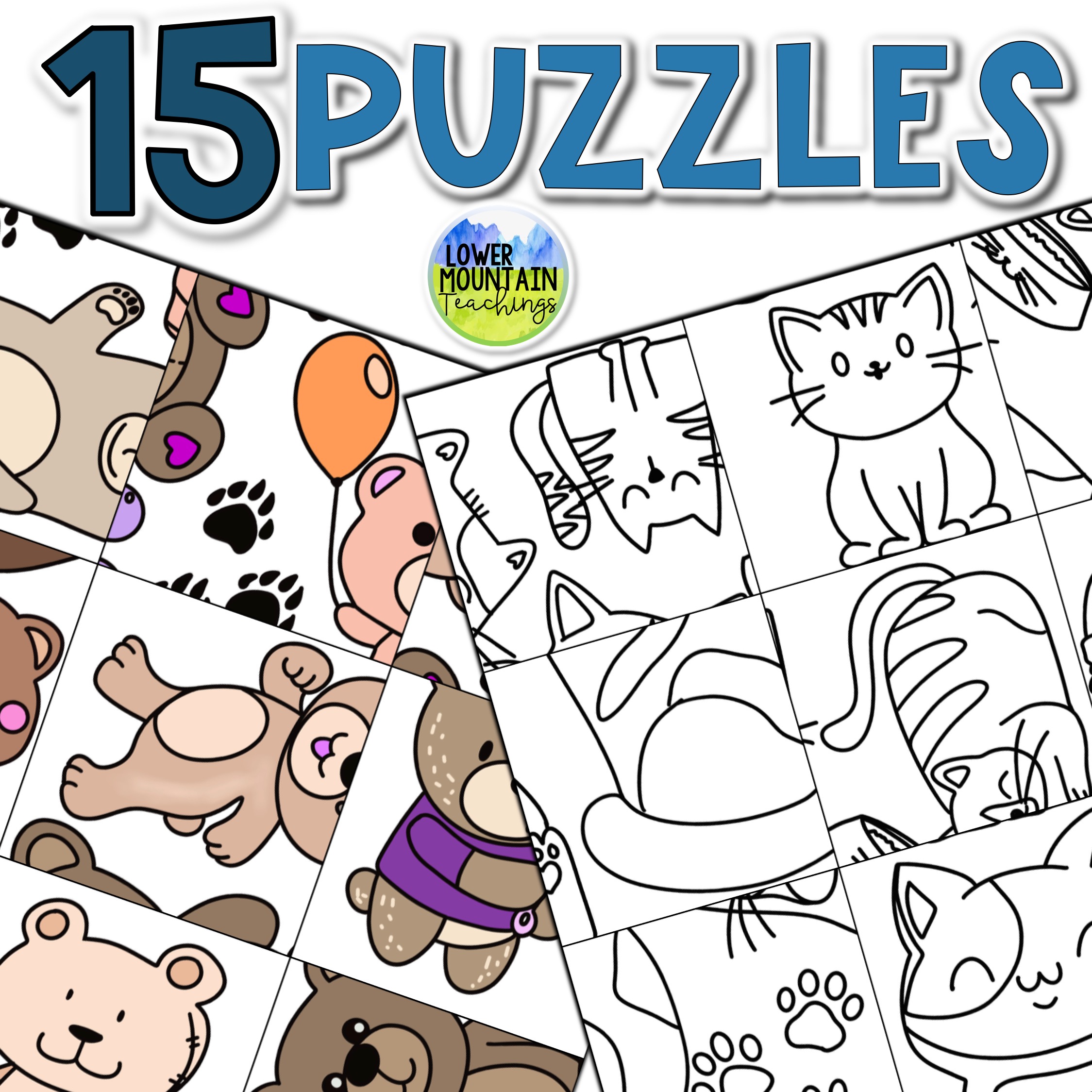 Animal Picture Puzzles | Made By Teachers