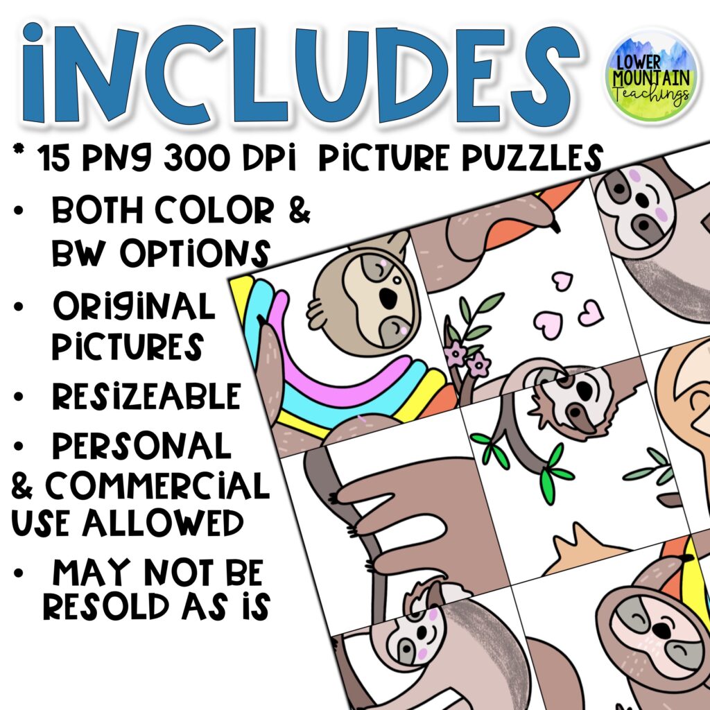 Animal Picture Puzzles | Made By Teachers