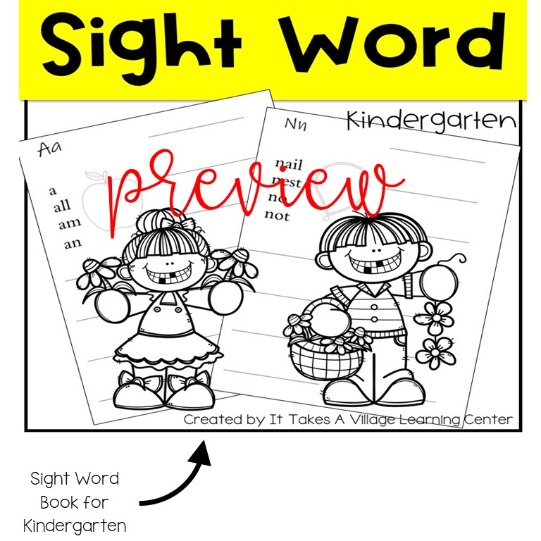 Printable Sight Word Book | Kindergarten | Made By Teachers